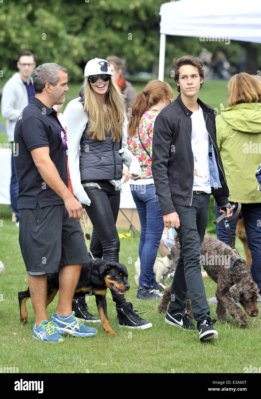 Pup Aid 2013 dog show held at Primrose Hill Featuring: Elle Macpherson ...