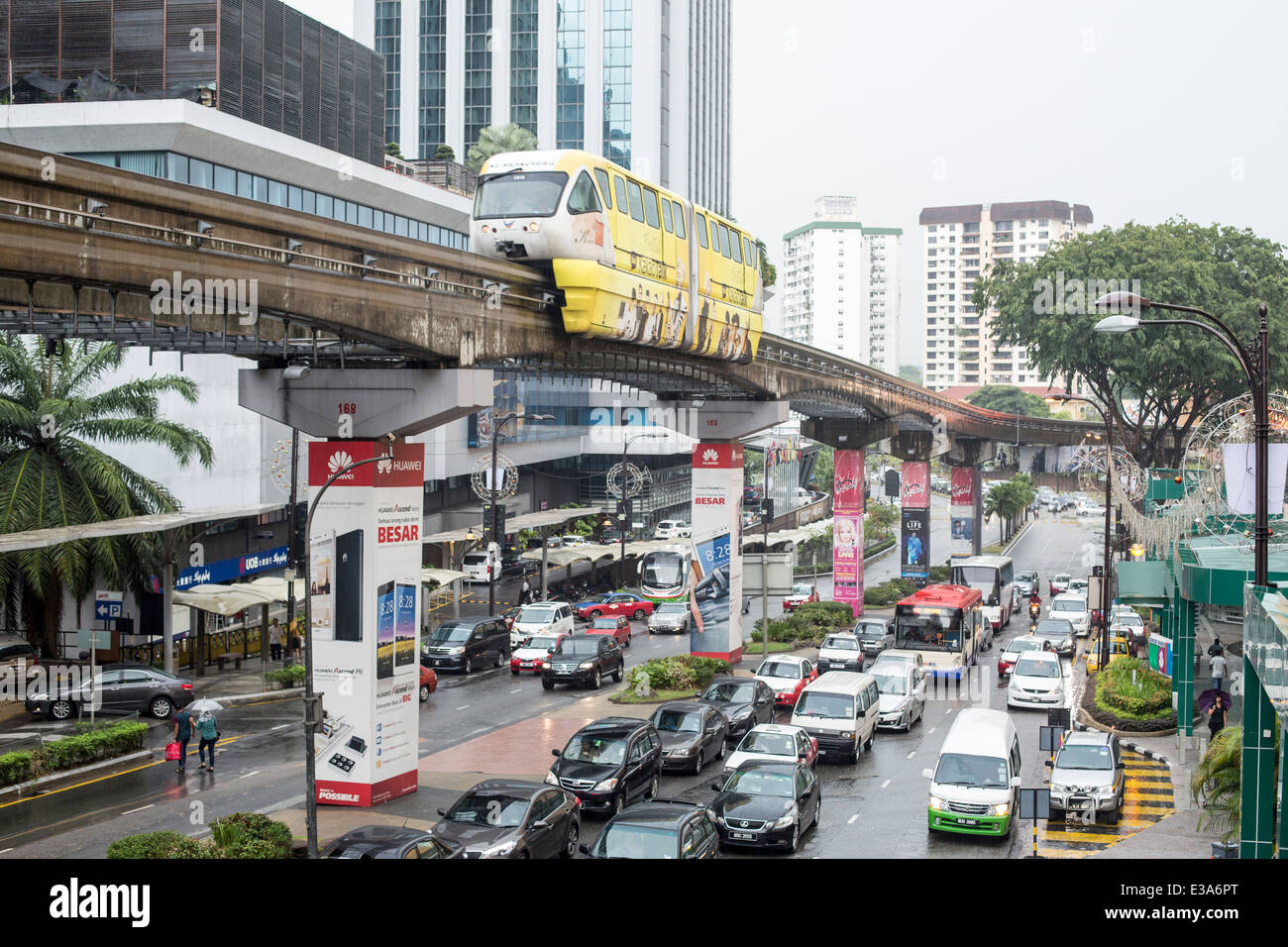 Traffic is seen in central Kuala Lumpur, Malaysia Stock Photo - Alamy