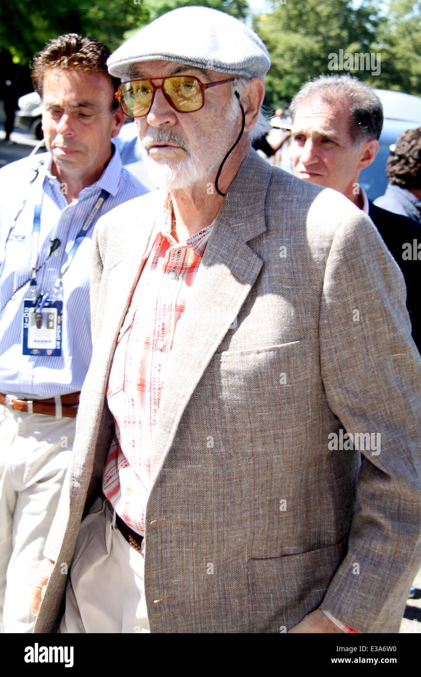 Celebrities attend day 13 at US Open Tennis Featuring: Sean Connery ...