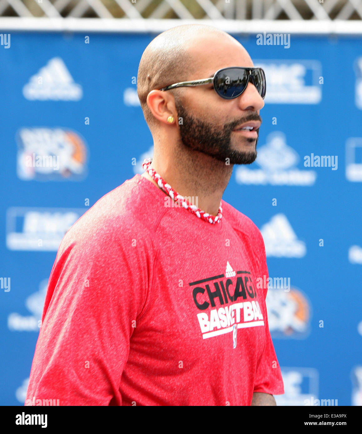 NBA superstar and Chicago Bulls power forward Carlos Boozer hosts the ...