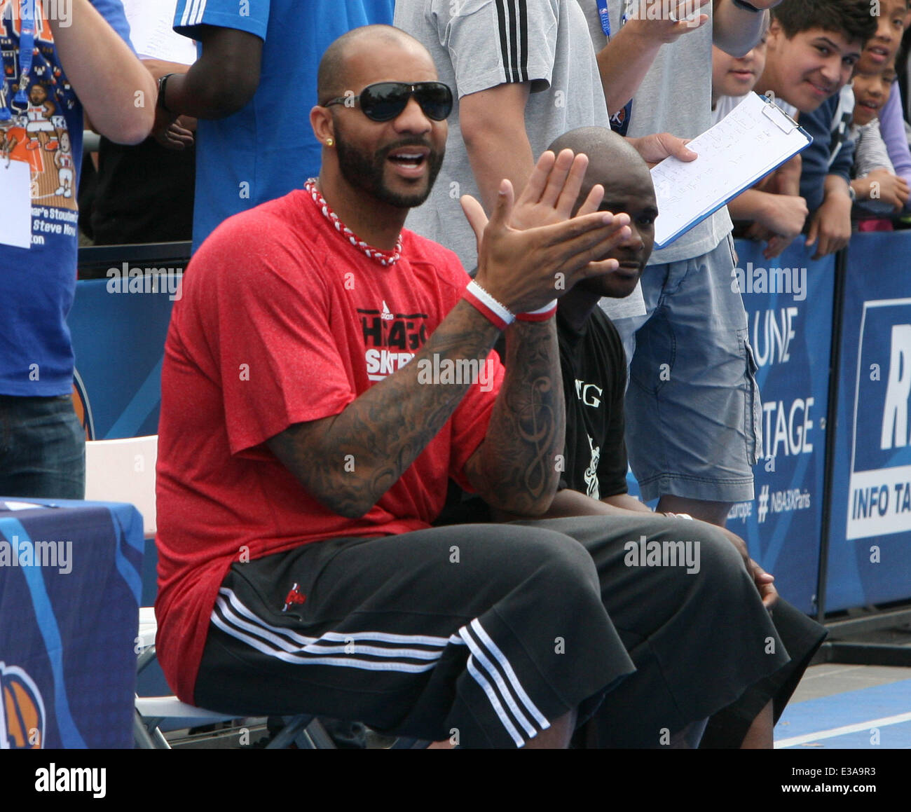 NBA superstar and Chicago Bulls power forward Carlos Boozer hosts the ...
