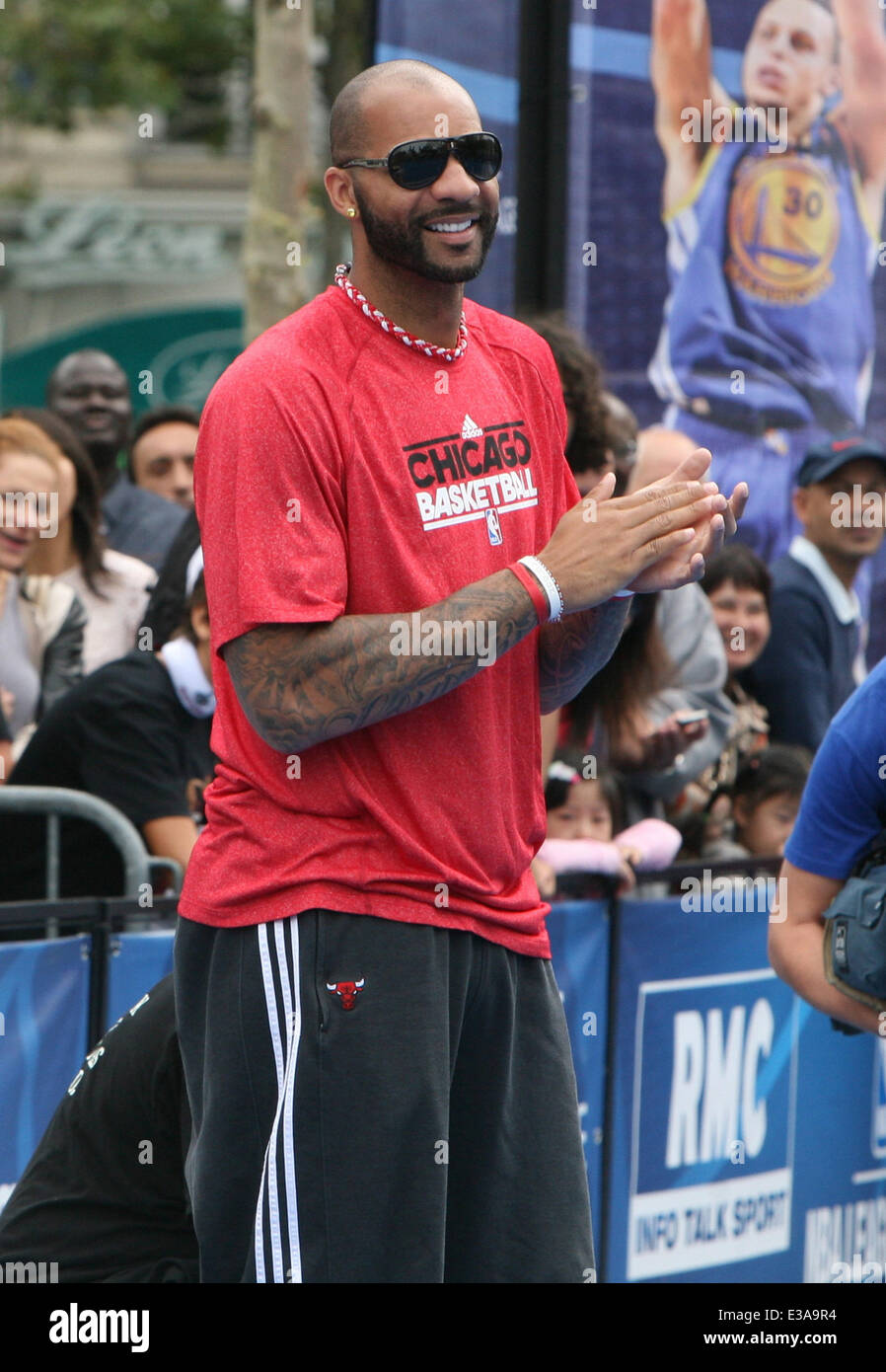 NBA superstar and Chicago Bulls power forward Carlos Boozer hosts the ...