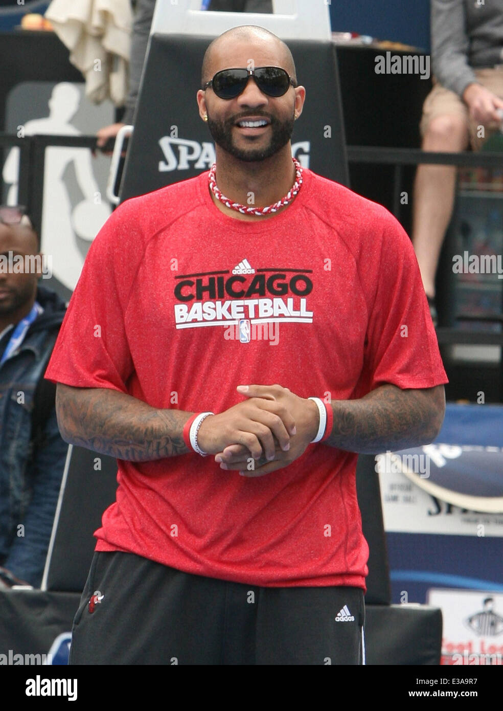 NBA superstar and Chicago Bulls power forward Carlos Boozer hosts the ...