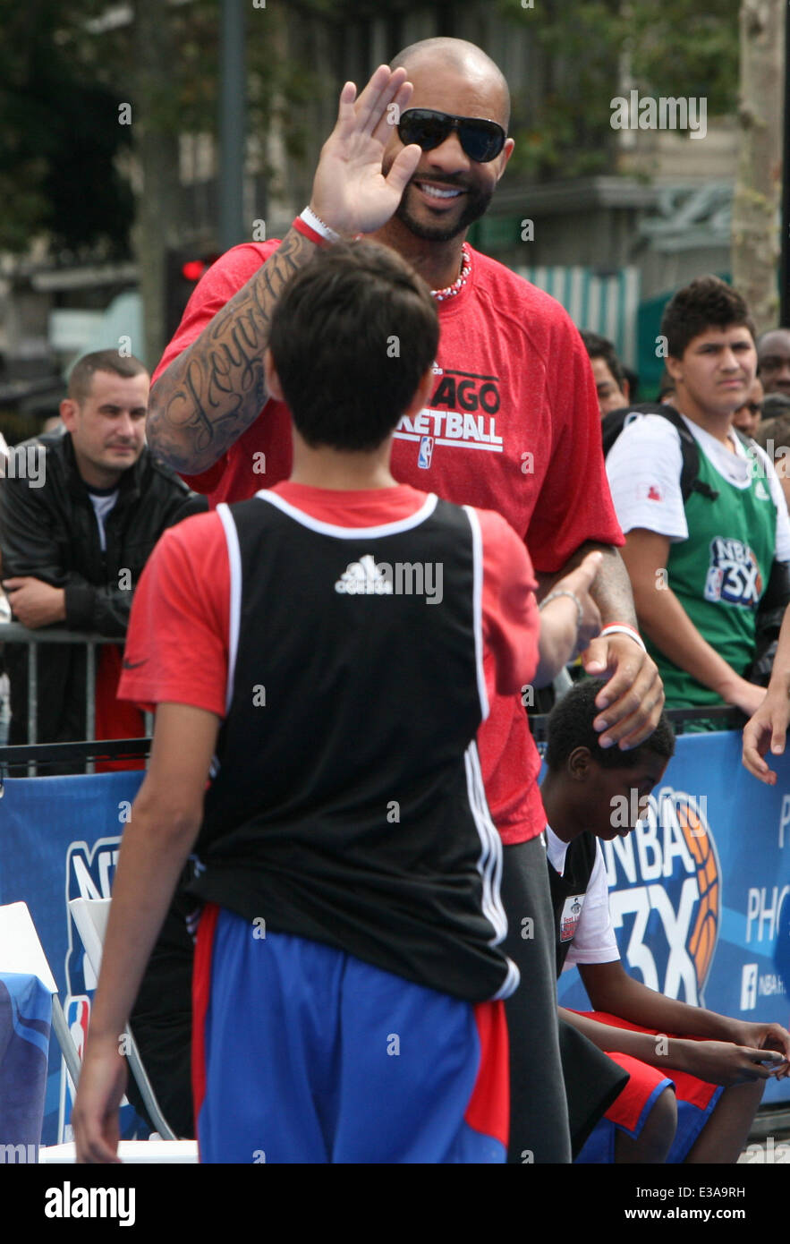 NBA superstar and Chicago Bulls power forward Carlos Boozer hosts the ...