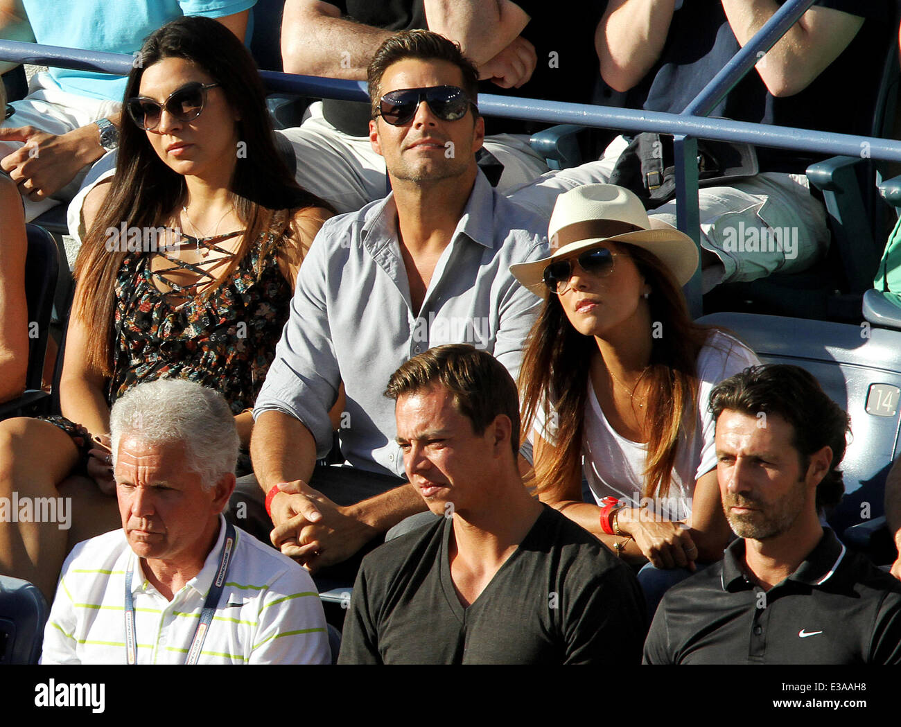 Celebrities attend the US Open Tennis women's singles final between ...