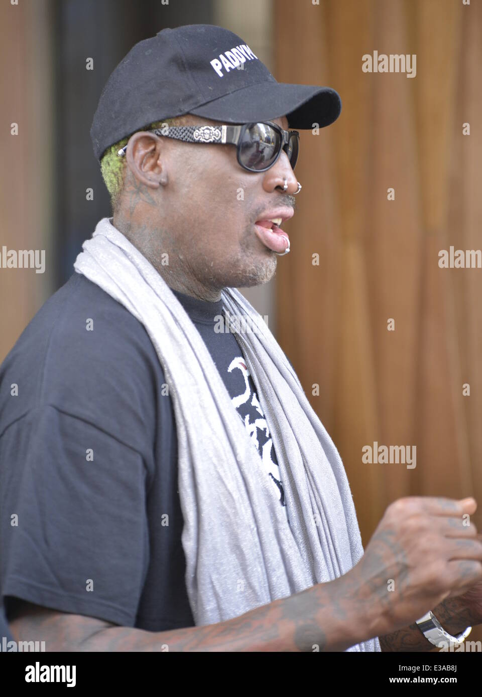 Former US basketball star Dennis Rodman returns home after a trip to ...