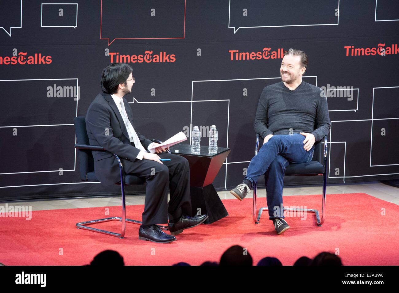 Ricky Gervais speaks about his career as part of the 'TimesTalks ...