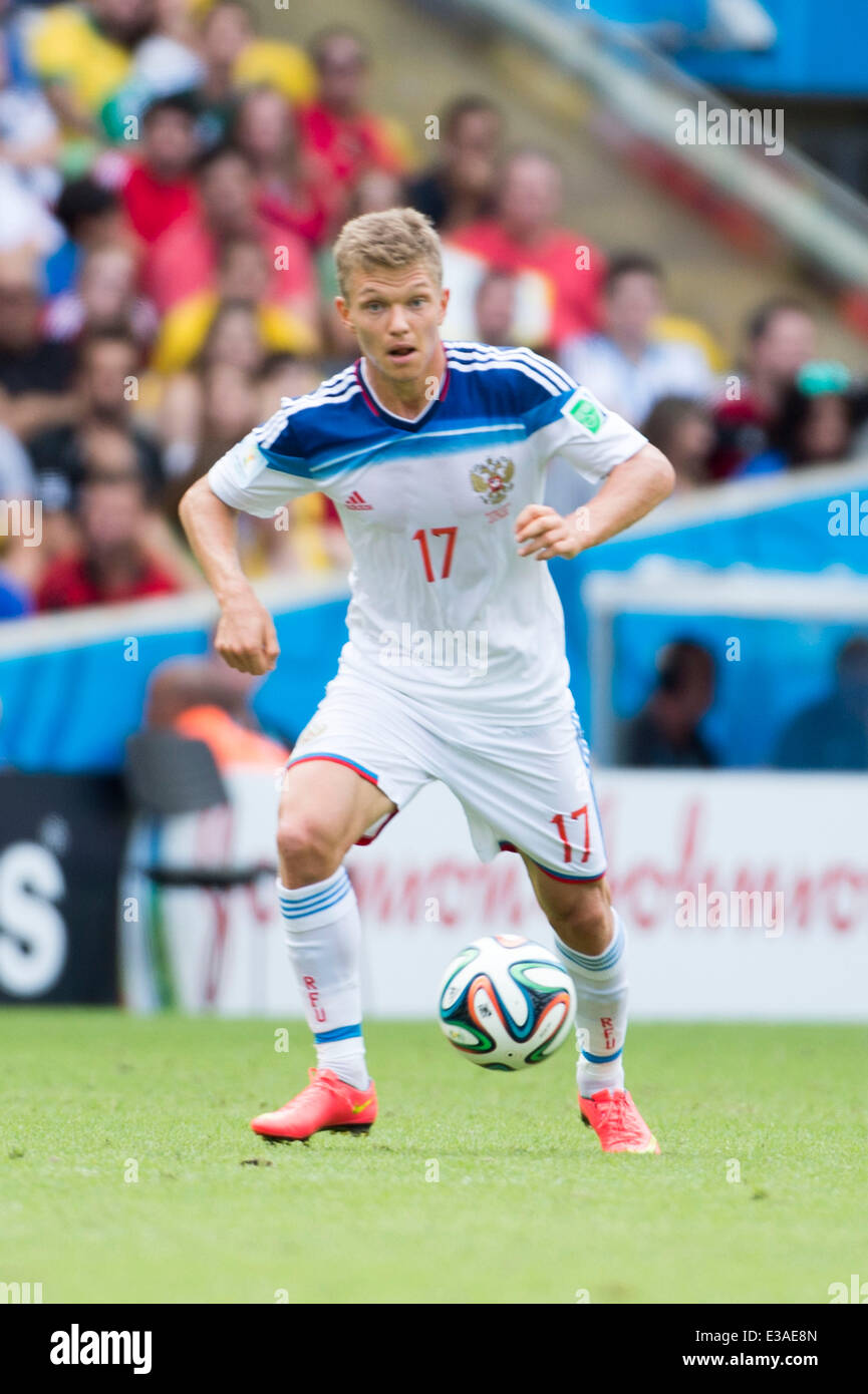 Rio de Janeiro, Brazil. 22nd June, 2014. Oleg Shatov (RUS) Football ...