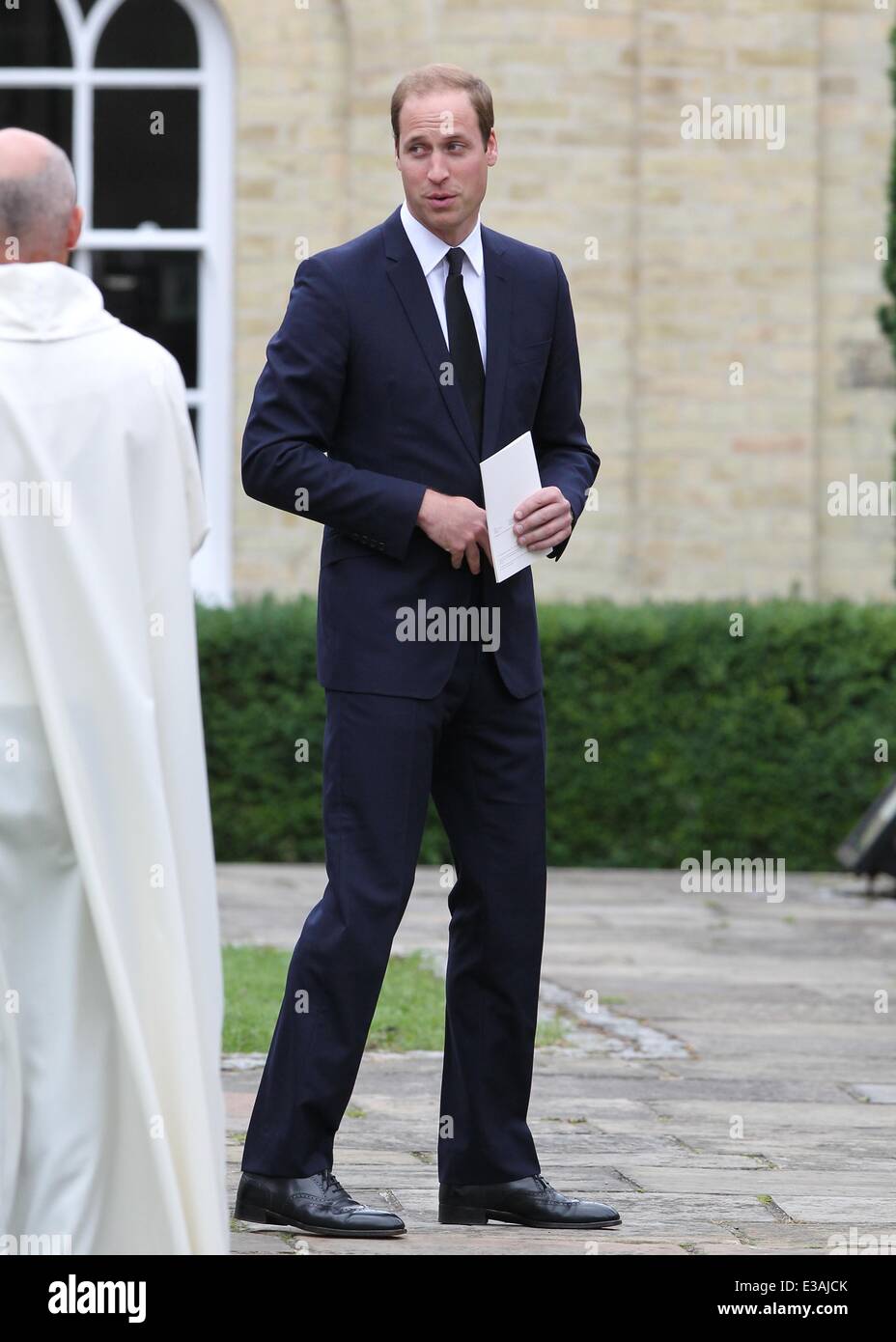Members of the Royal family attend the funeral of their friend Hugh van ...