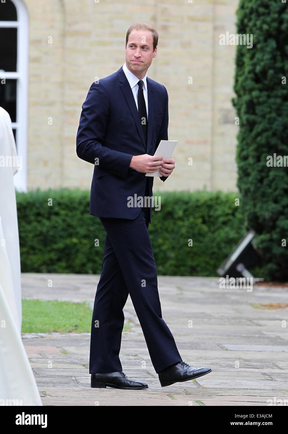 Members of the Royal family attend the funeral of their friend Hugh van ...