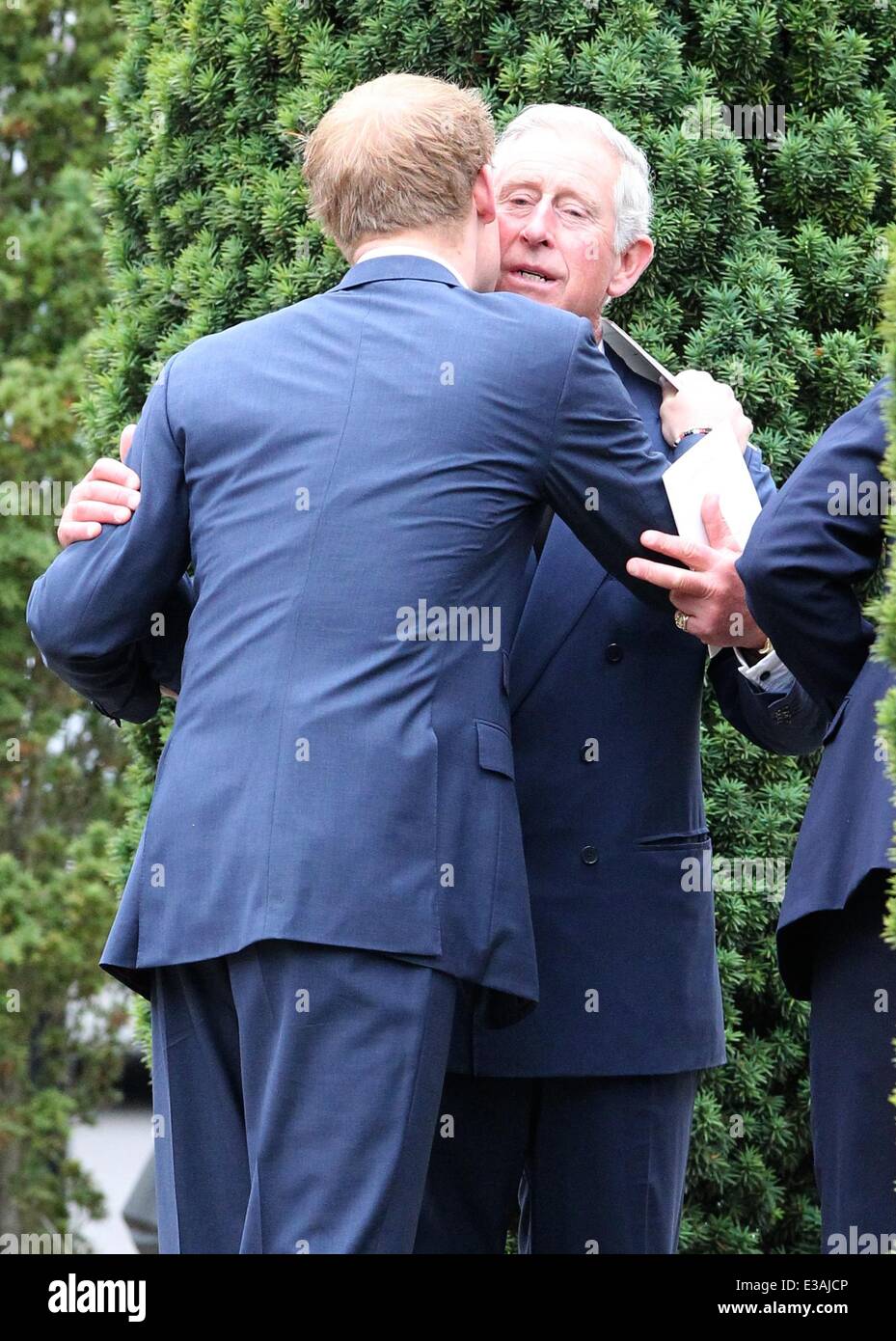 Members of the Royal family attend the funeral of their friend Hugh van ...