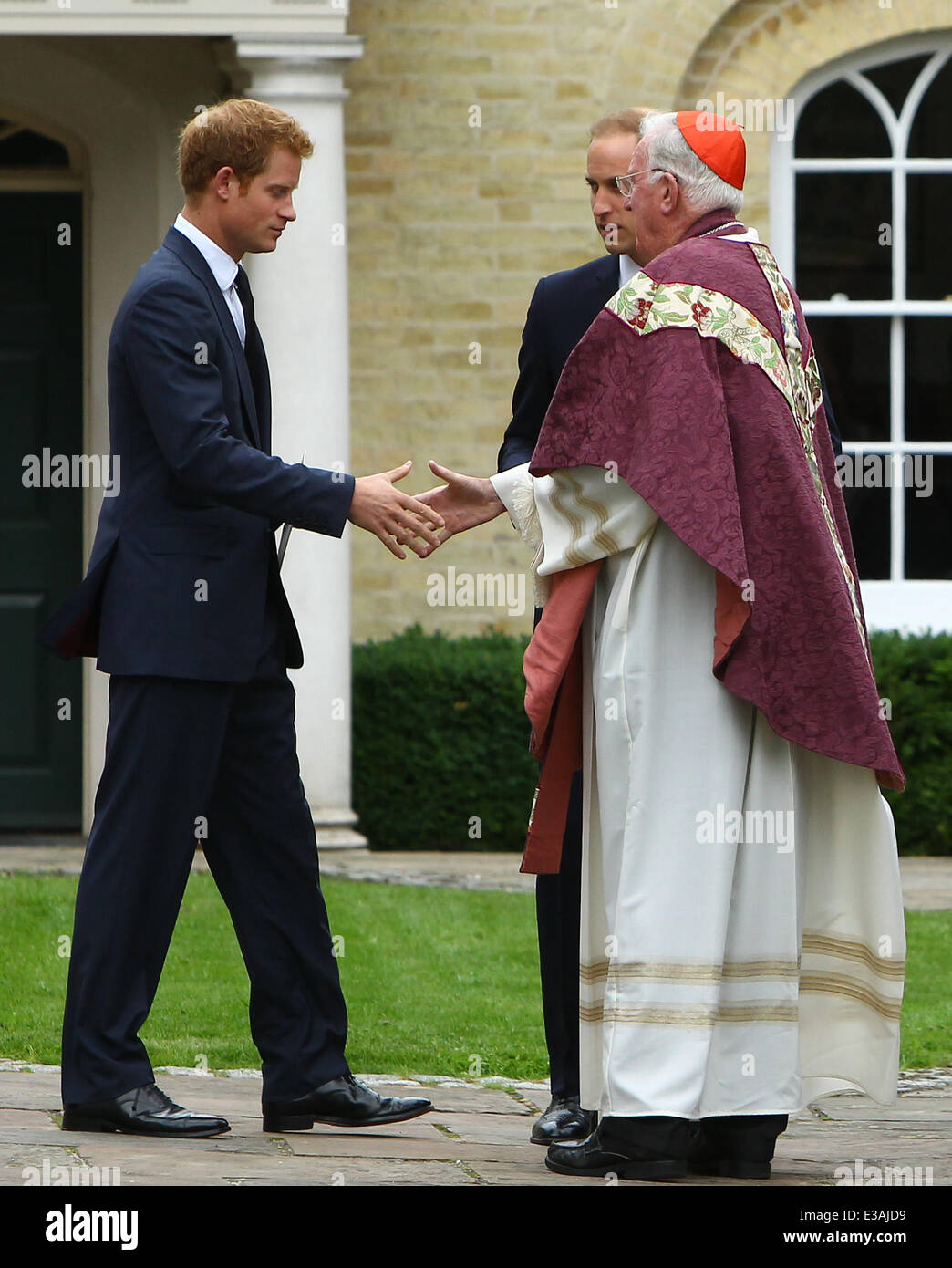 Members of the Royal family attend the funeral of their friend Hugh van ...