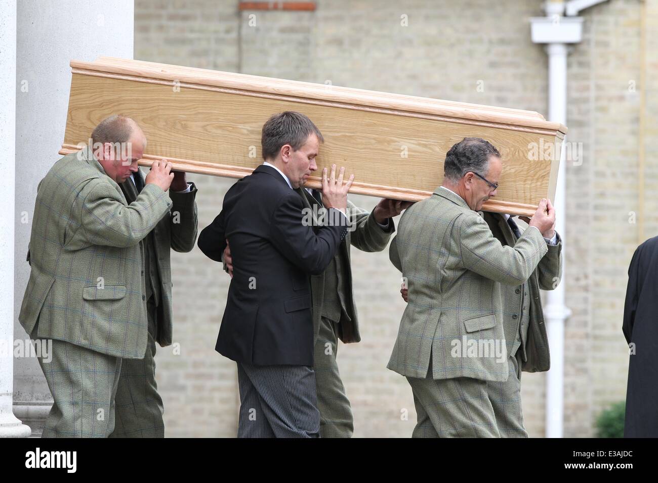 Members of the Royal family attend the funeral of their friend Hugh van ...