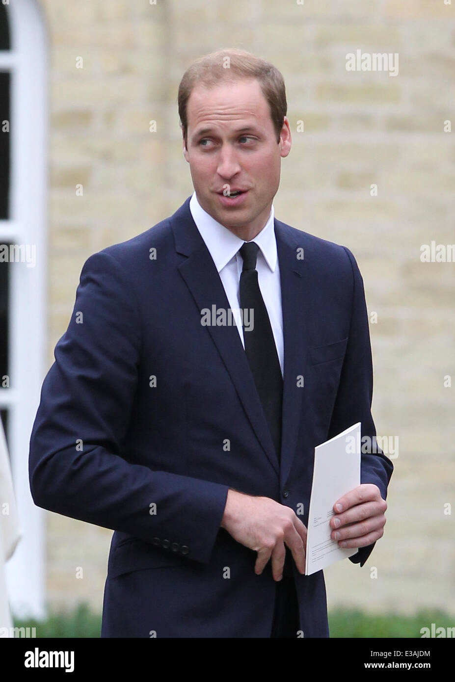 Members of the Royal family attend the funeral of their friend Hugh van ...