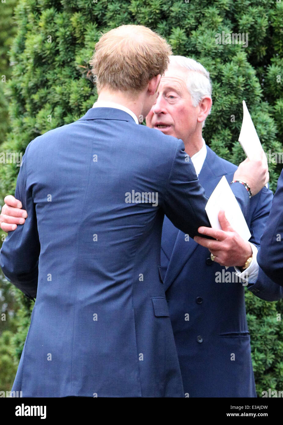 Members of the Royal family attend the funeral of their friend Hugh van ...