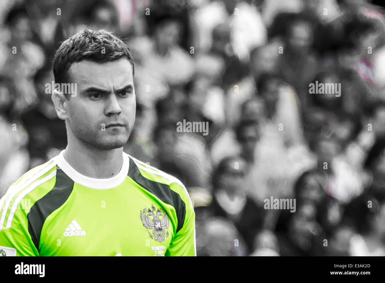 Rio de Janeiro, Brazil. 22nd June, 2014. Igor Akinfeev (RUS) Football ...