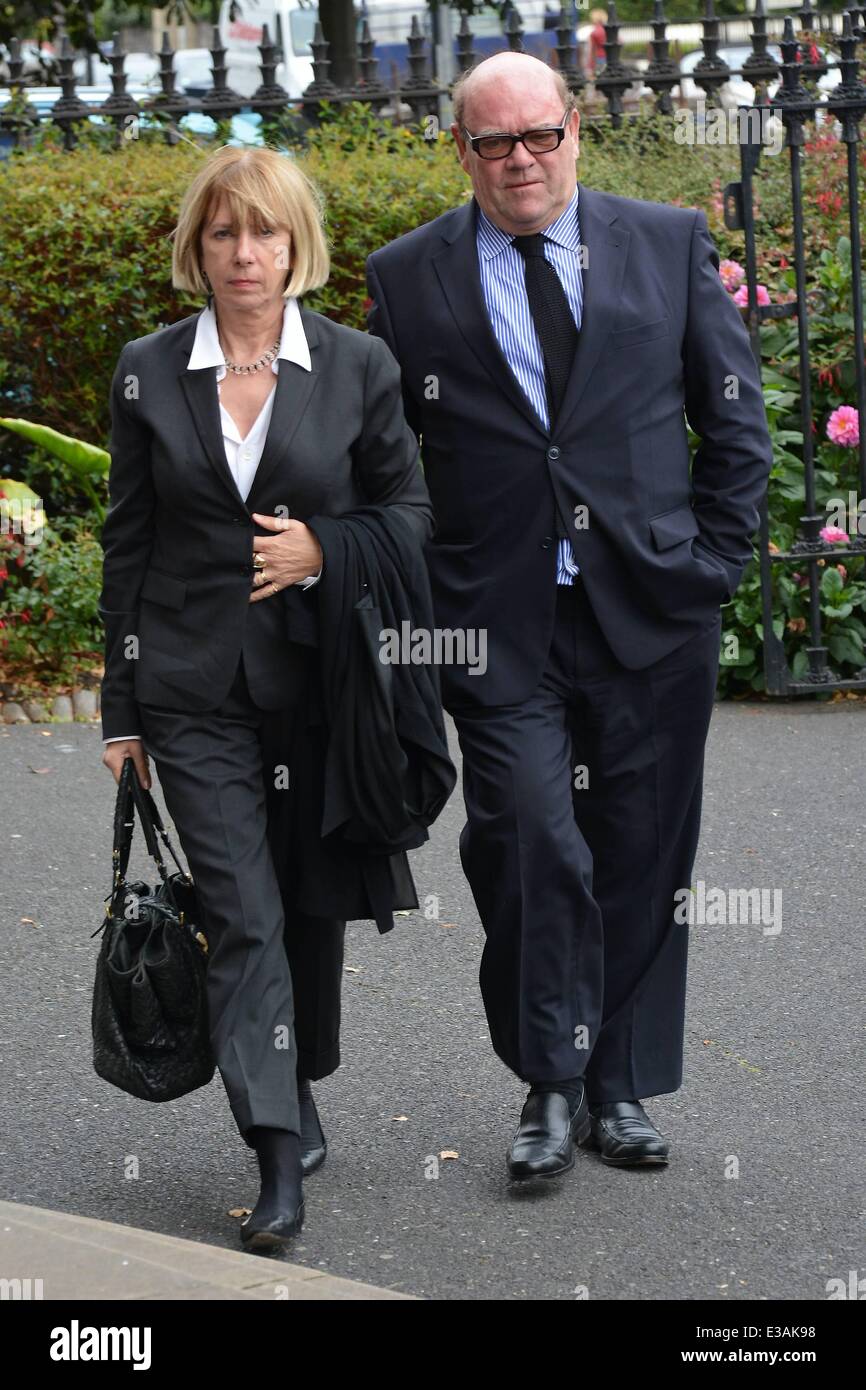 The Funeral of actress Susan Fitzgerald at The Church of The Three ...