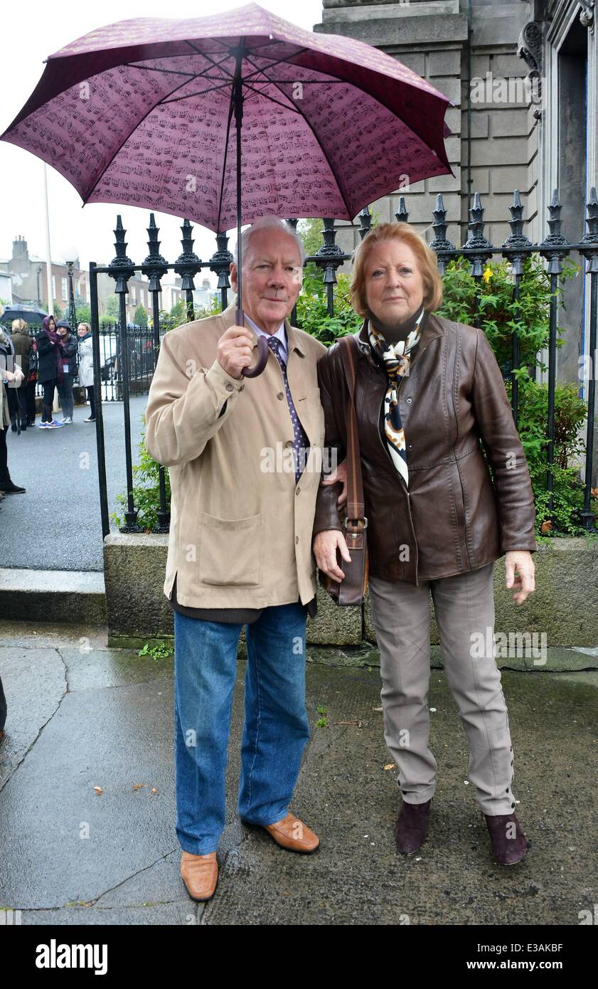 The Funeral of actress Susan Fitzgerald at The Church of The Three ...
