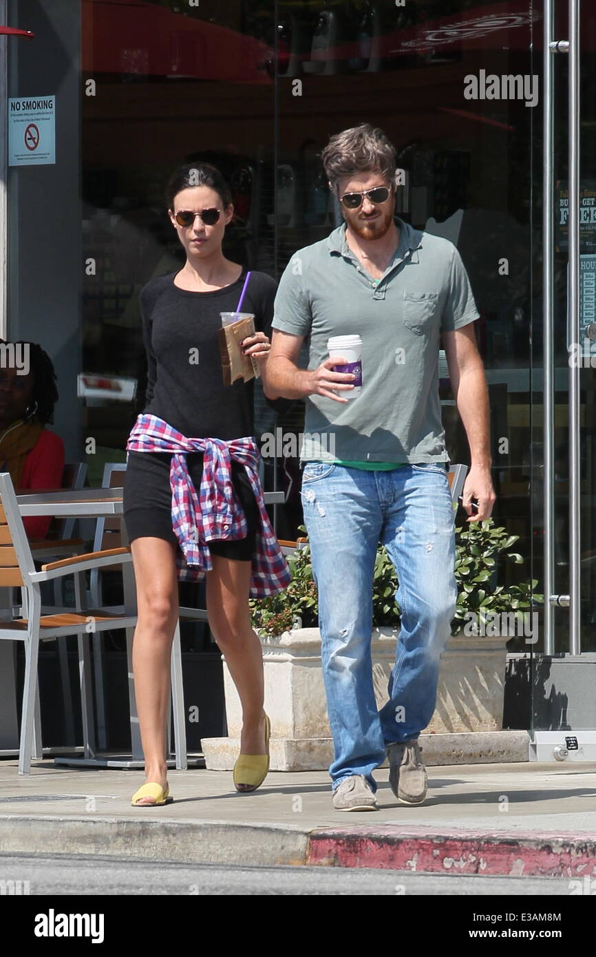 Dave Annable and Odette Yustman stop off for coffee in West Hollywood ...