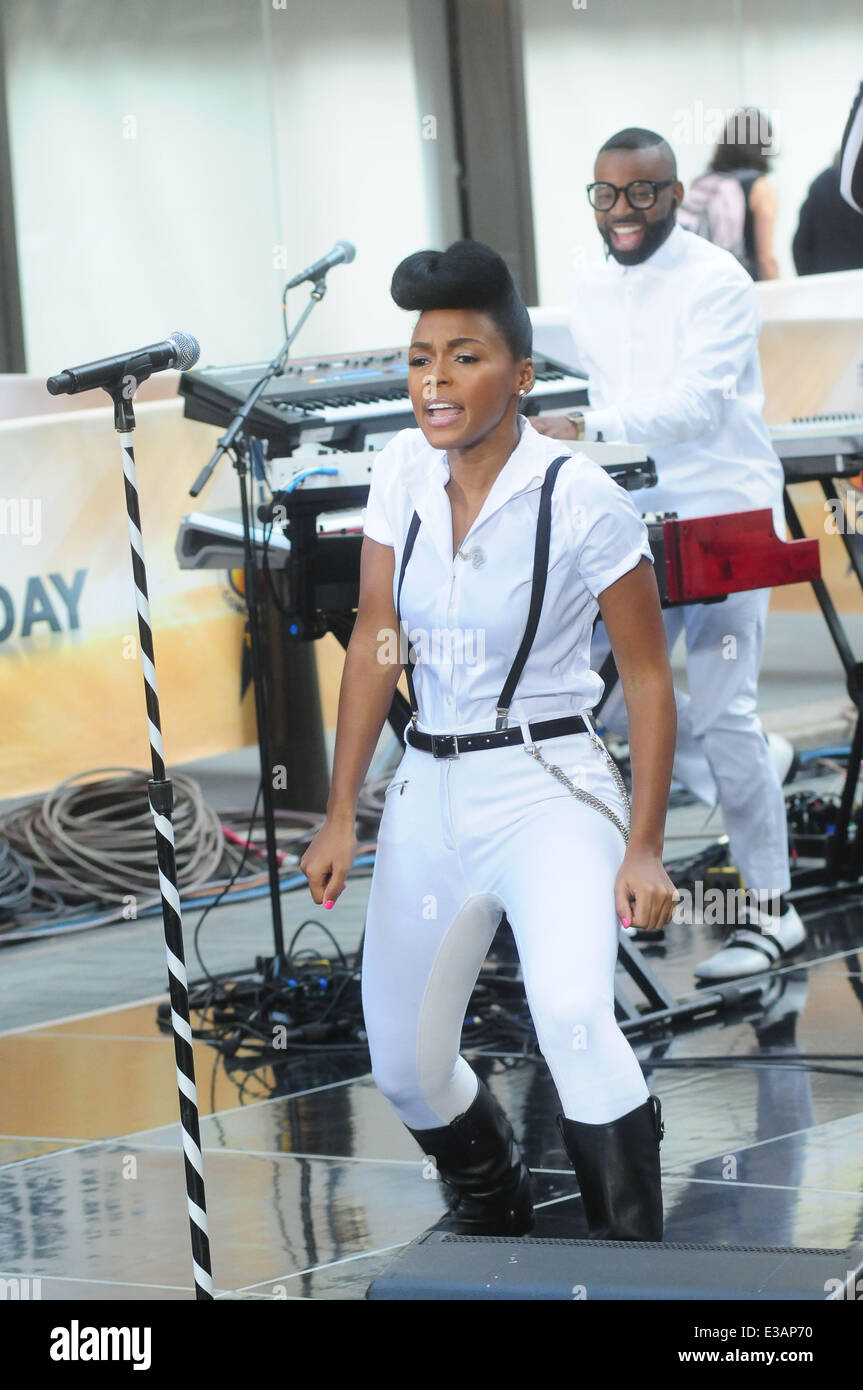 Janelle monae performs on today show featuring hi-res stock photography ...