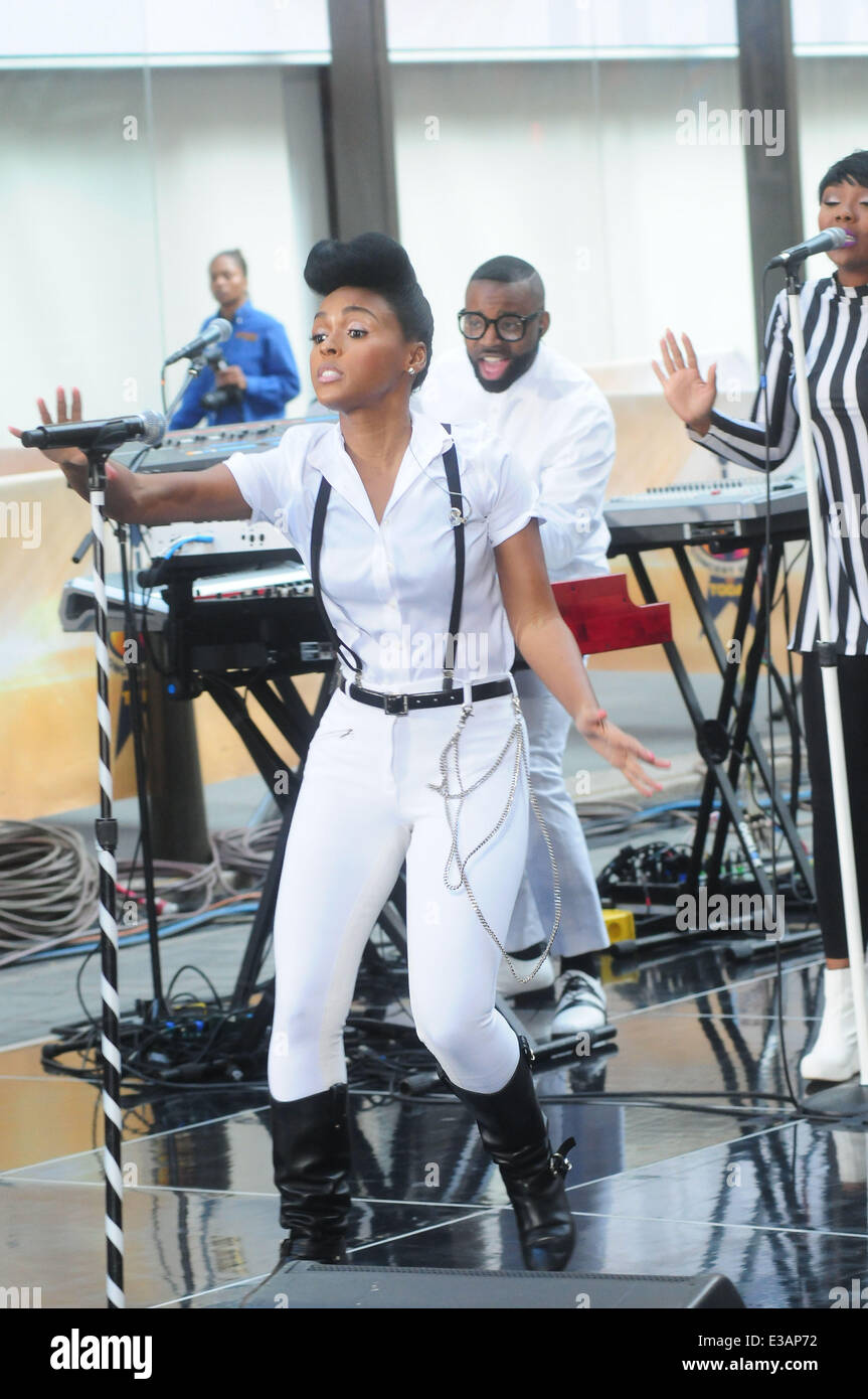 Janelle monae performs on today show featuring hi-res stock photography ...