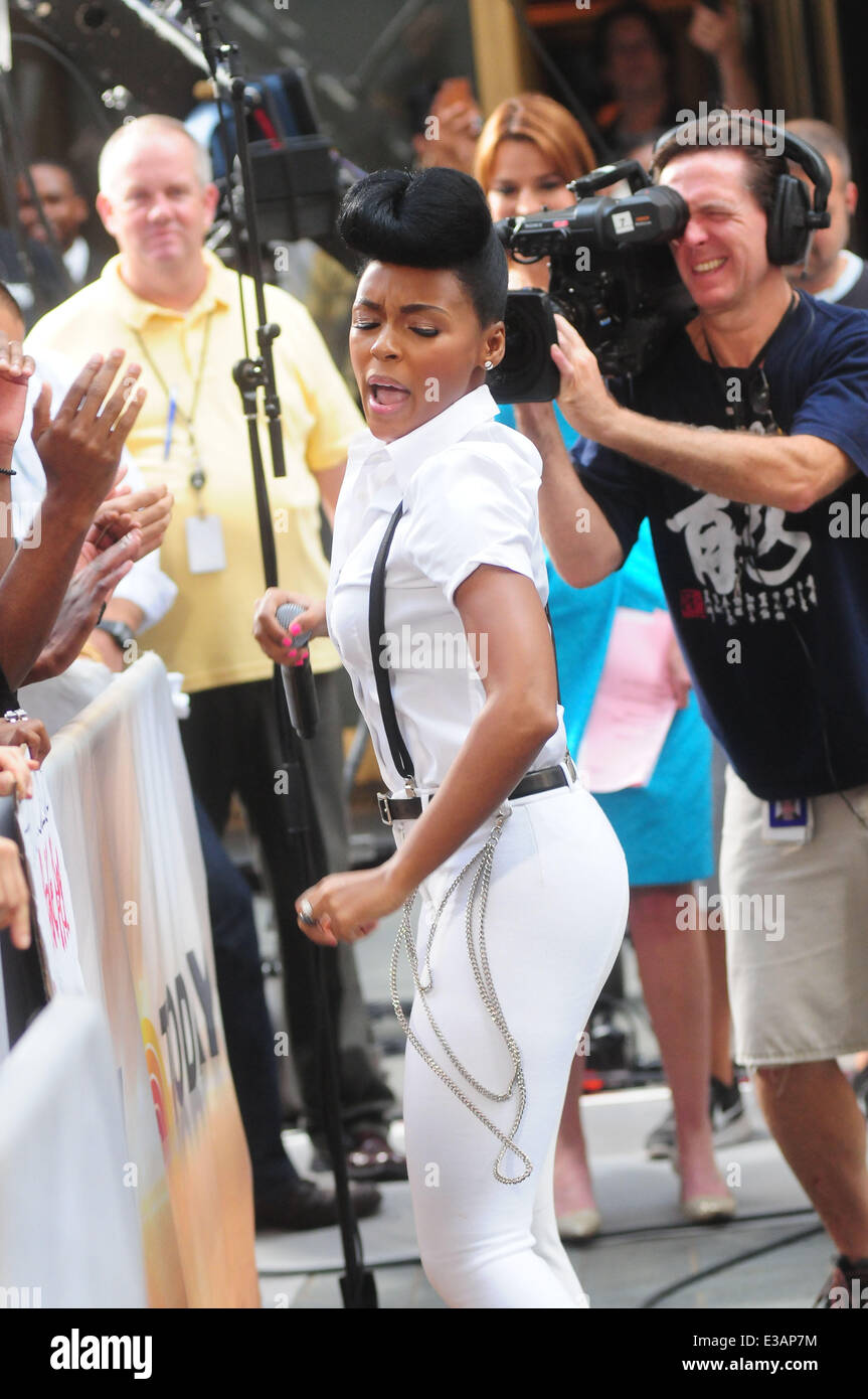 Janelle Monae performs on Today Show Featuring: Janelle Monae Where: NY ...