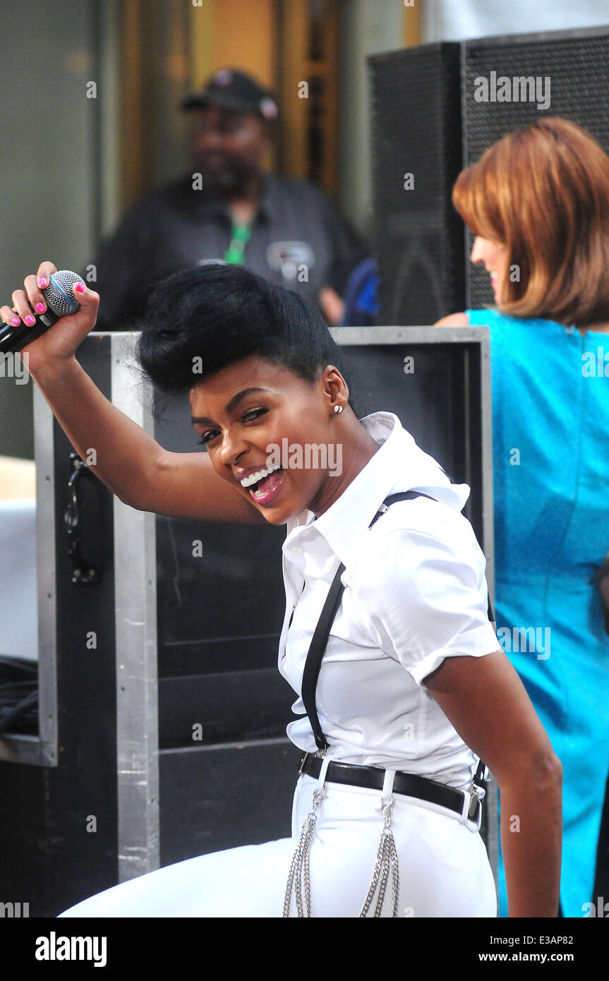 Janelle monae performs on today show featuring hi-res stock photography ...