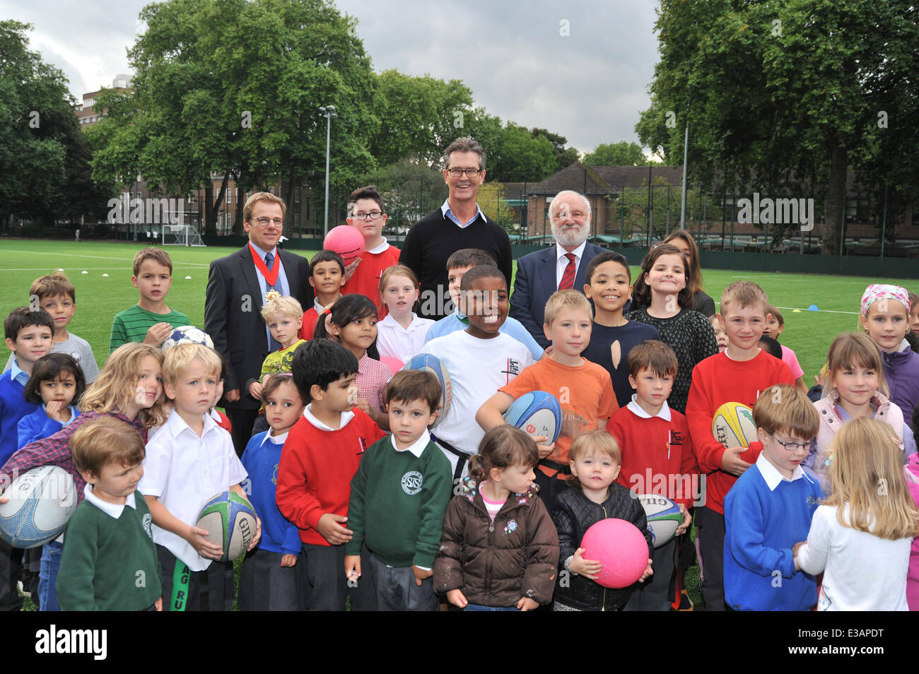 Rupert Everett opens the new sports pitches for the 'Coram's Fields ...