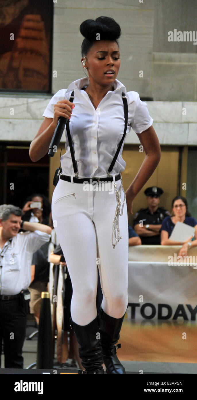 Janelle Monae performs live on the Today Show Featuring: Jenelle Monae ...