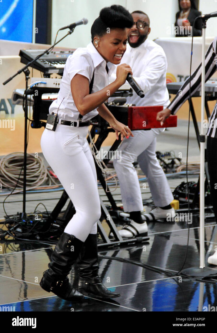 Janelle monae performs on today show featuring hi-res stock photography ...