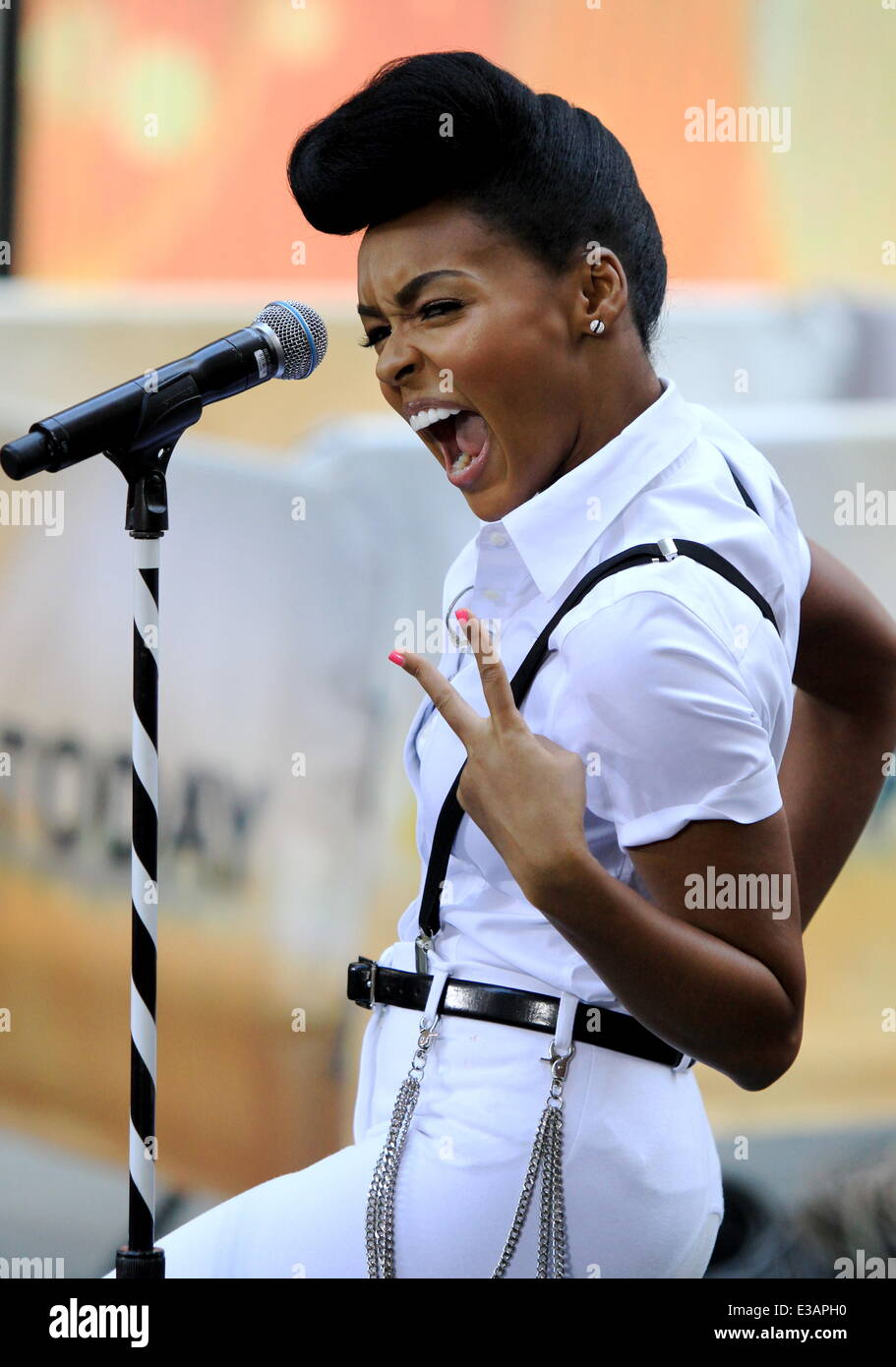 Janelle monae performs on today show featuring hi-res stock photography ...