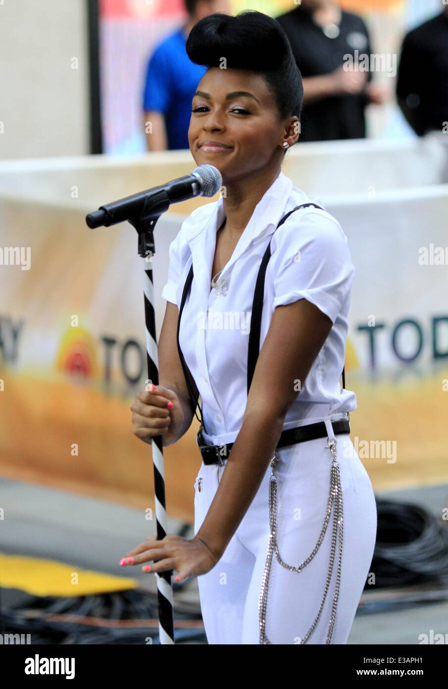 Janelle Monae performs live on the Today Show Featuring: Jenelle Monae ...