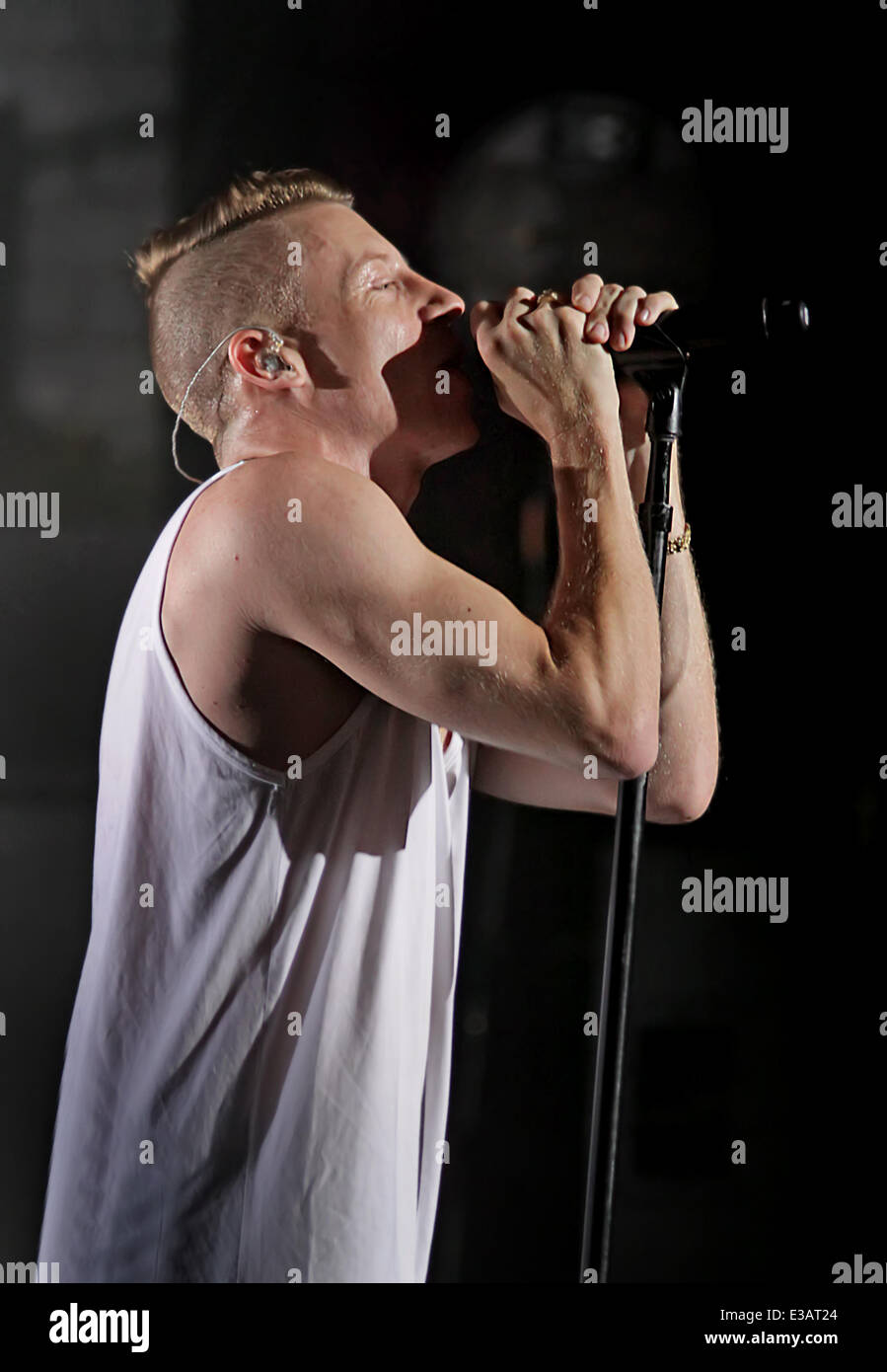 American rapper Macklemore performing in concert at the O2 Apollo ...