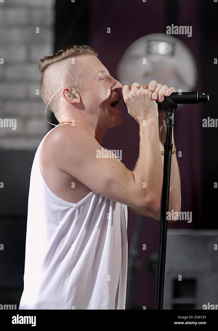 American rapper Macklemore performing in concert at the O2 Apollo ...