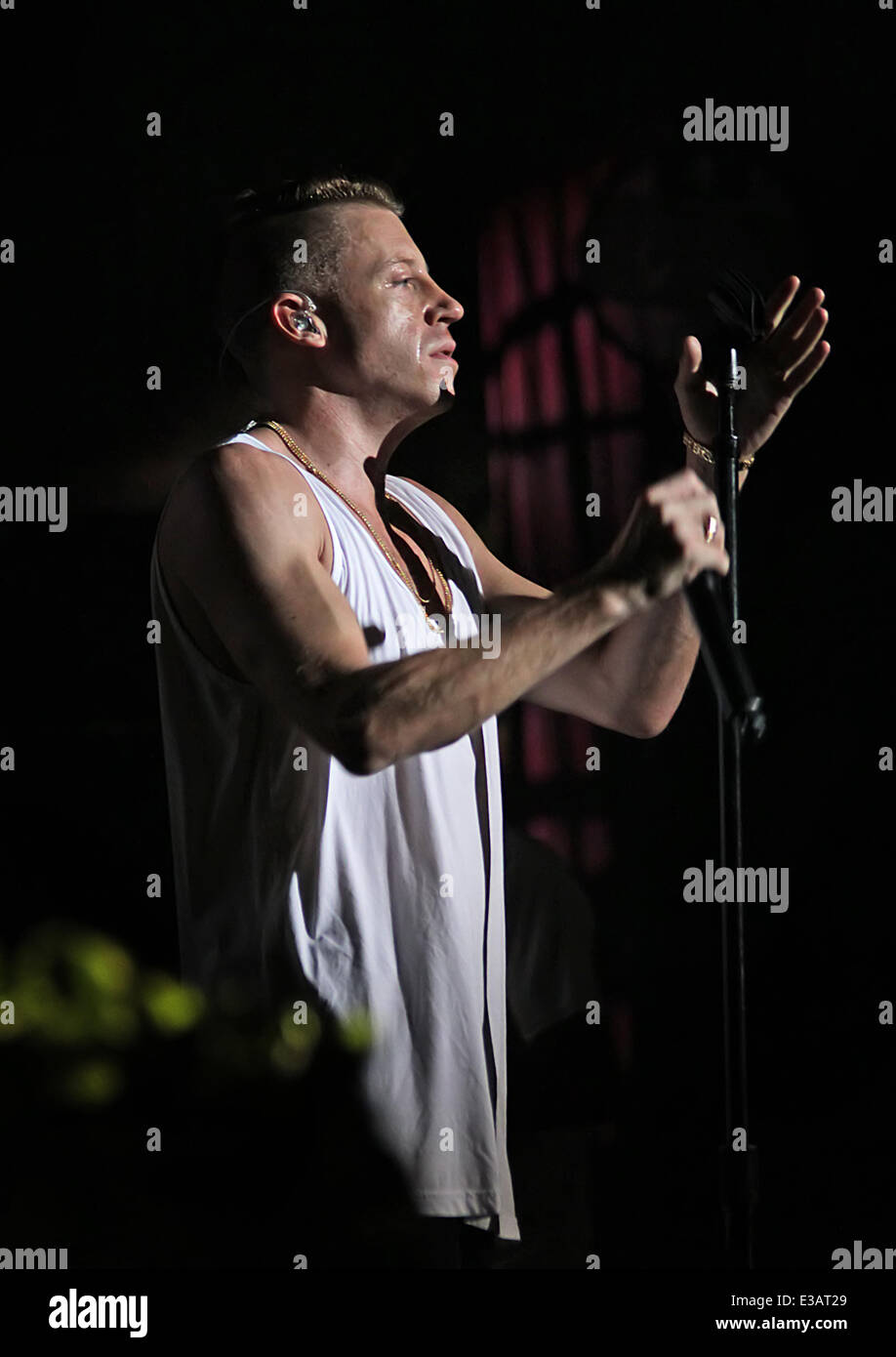 American rapper Macklemore performing in concert at the O2 Apollo ...