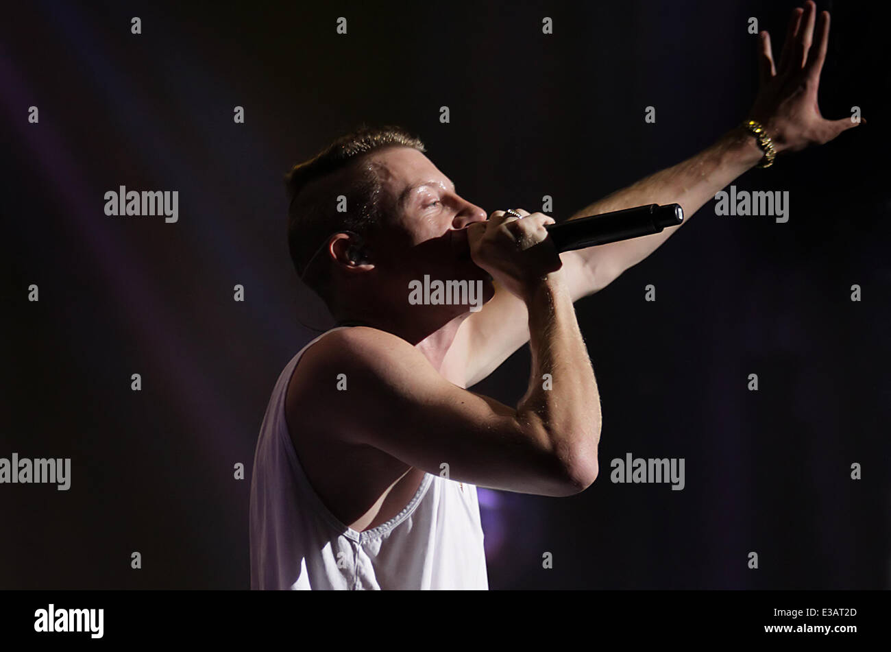 American rapper Macklemore performing in concert at the O2 Apollo ...