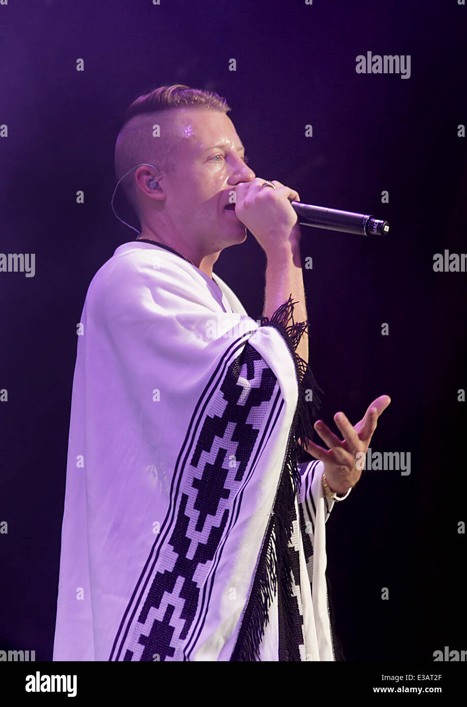 American rapper Macklemore performing in concert at the O2 Apollo ...