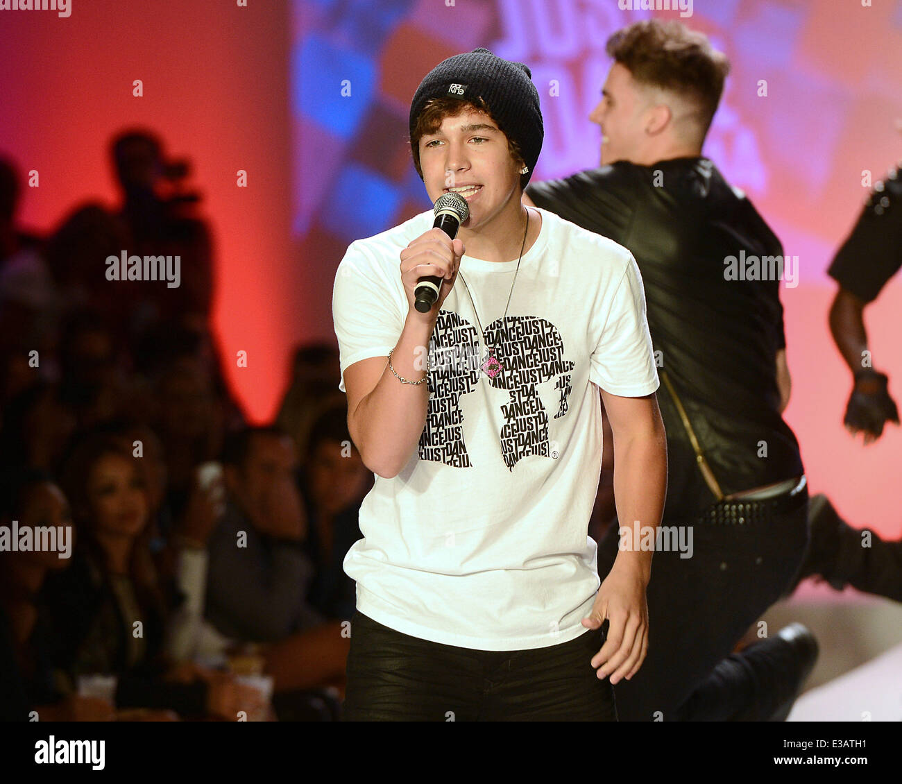 Austin Mahone Performs at The Just Dance Fashion Show Featuring: Austin ...