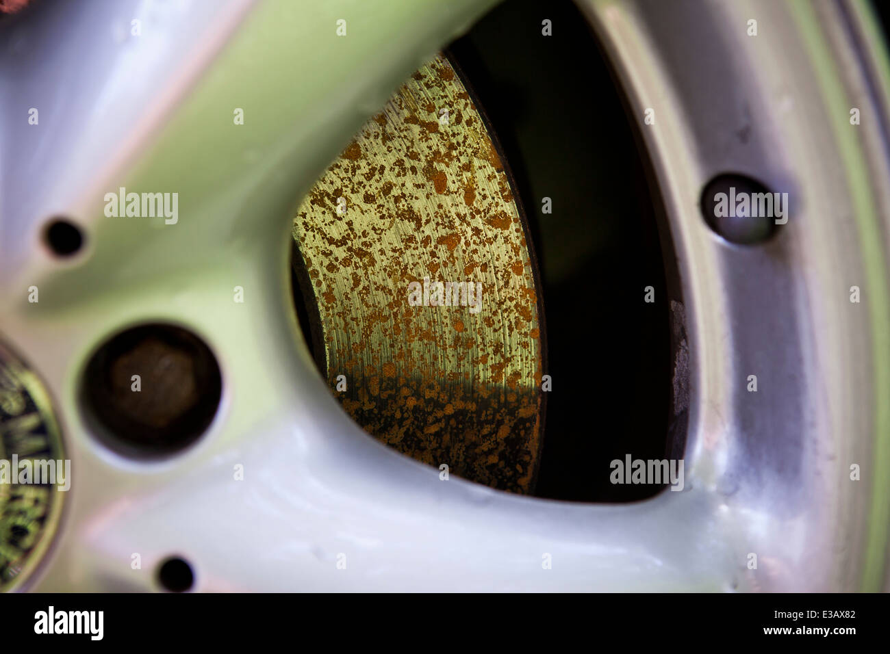 Rusty car brake rotor Stock Photo - Alamy