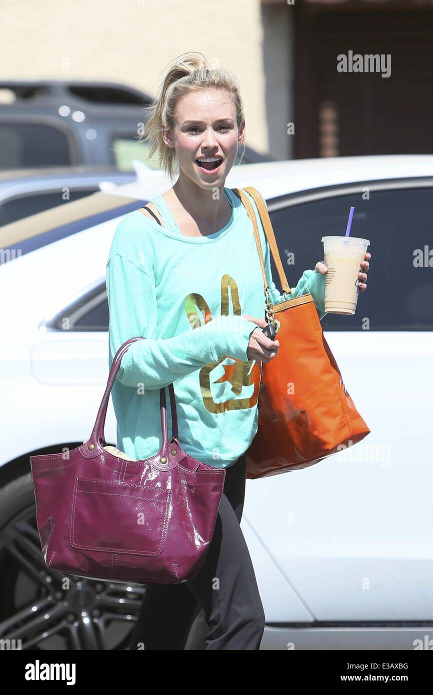 Celebrities and their dance partners outside the rehearsal studios for ...