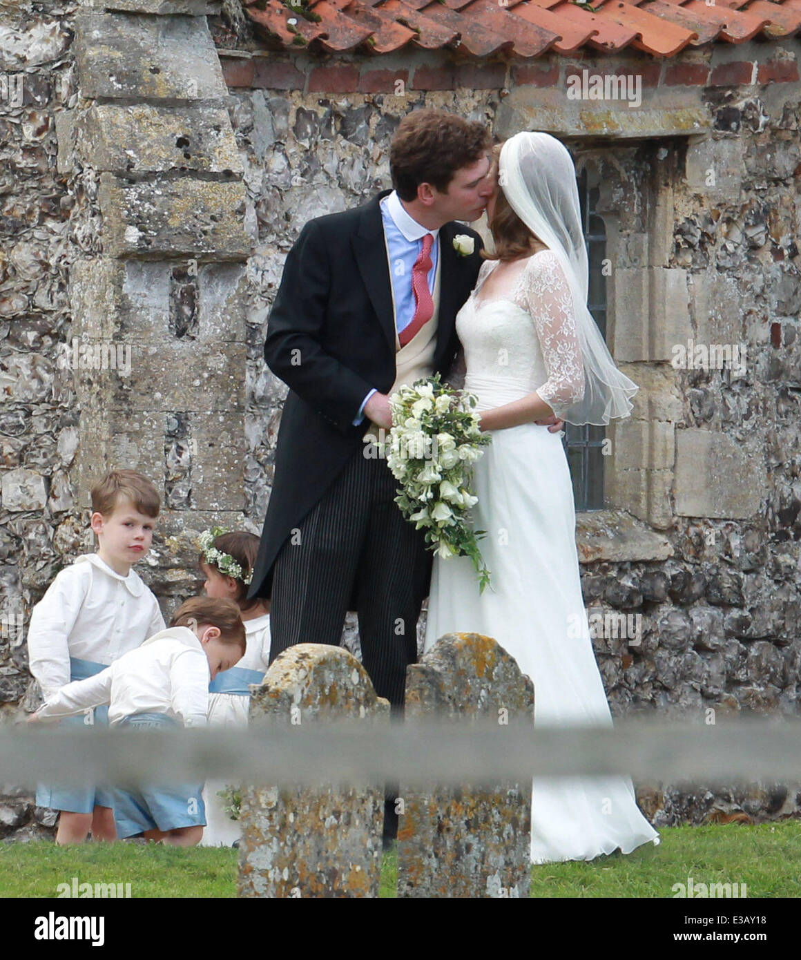 The Duke and Duchess of Cambridge attend the wedding of James Meade and ...