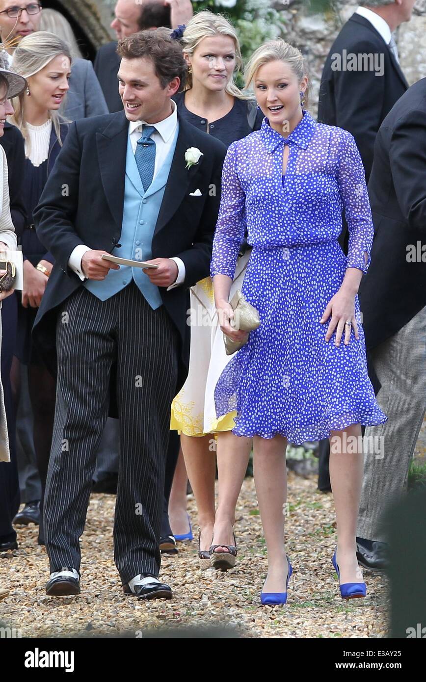 The Duke of Cambridge attend the wedding of Lady Laura Marsham and ...