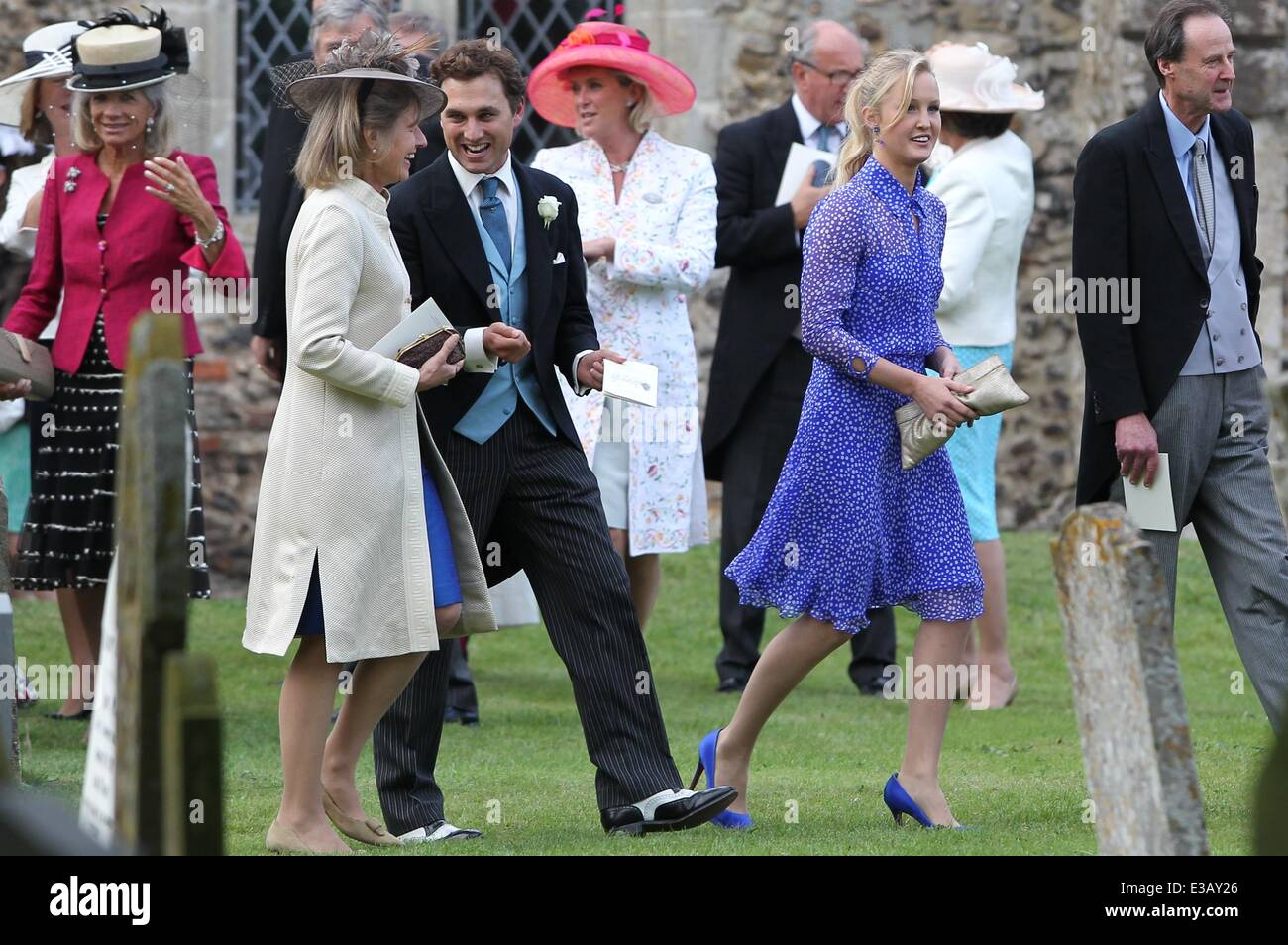 The Duke of Cambridge attend the wedding of Lady Laura Marsham and ...