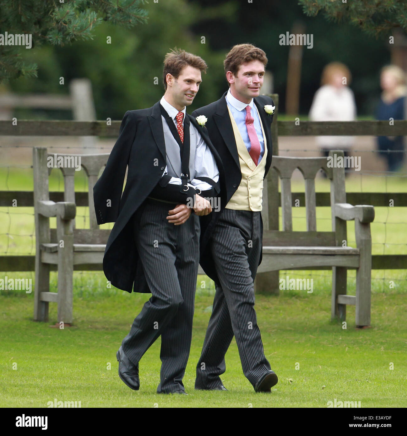 The Duke and Duchess of Cambridge attend the wedding of James Meade and ...