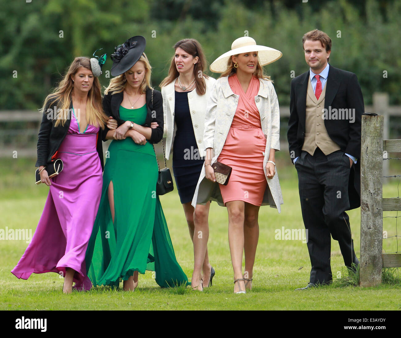 The Duke and Duchess of Cambridge attend the wedding of James Meade and ...