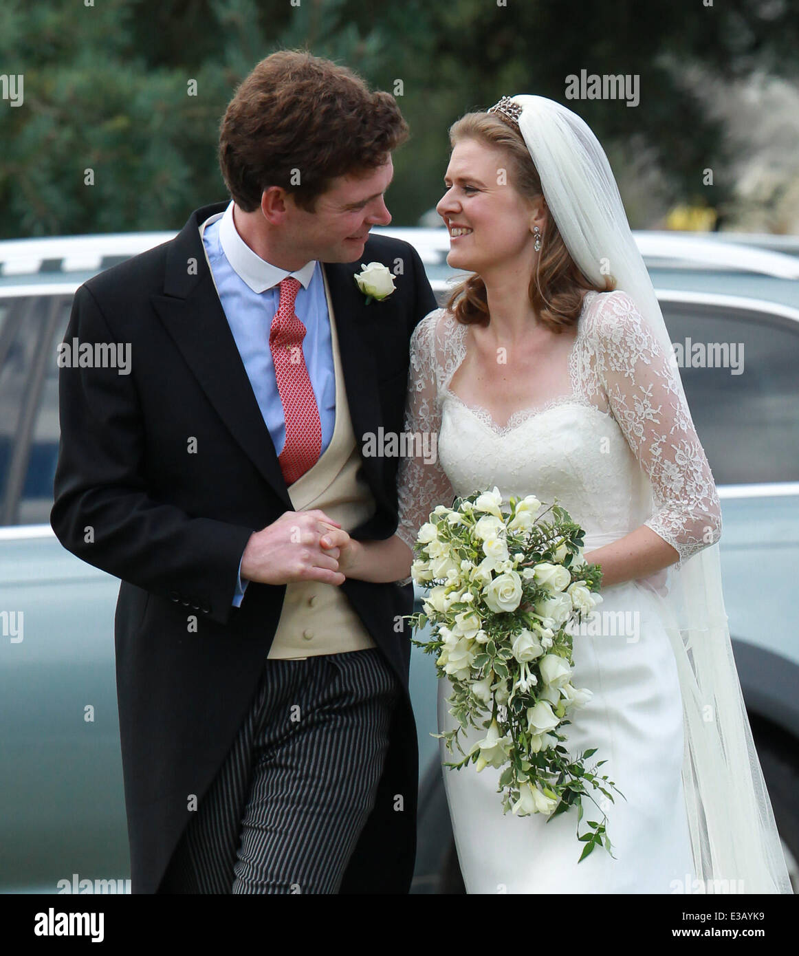 The Duke and Duchess of Cambridge attend the wedding of James Meade and ...