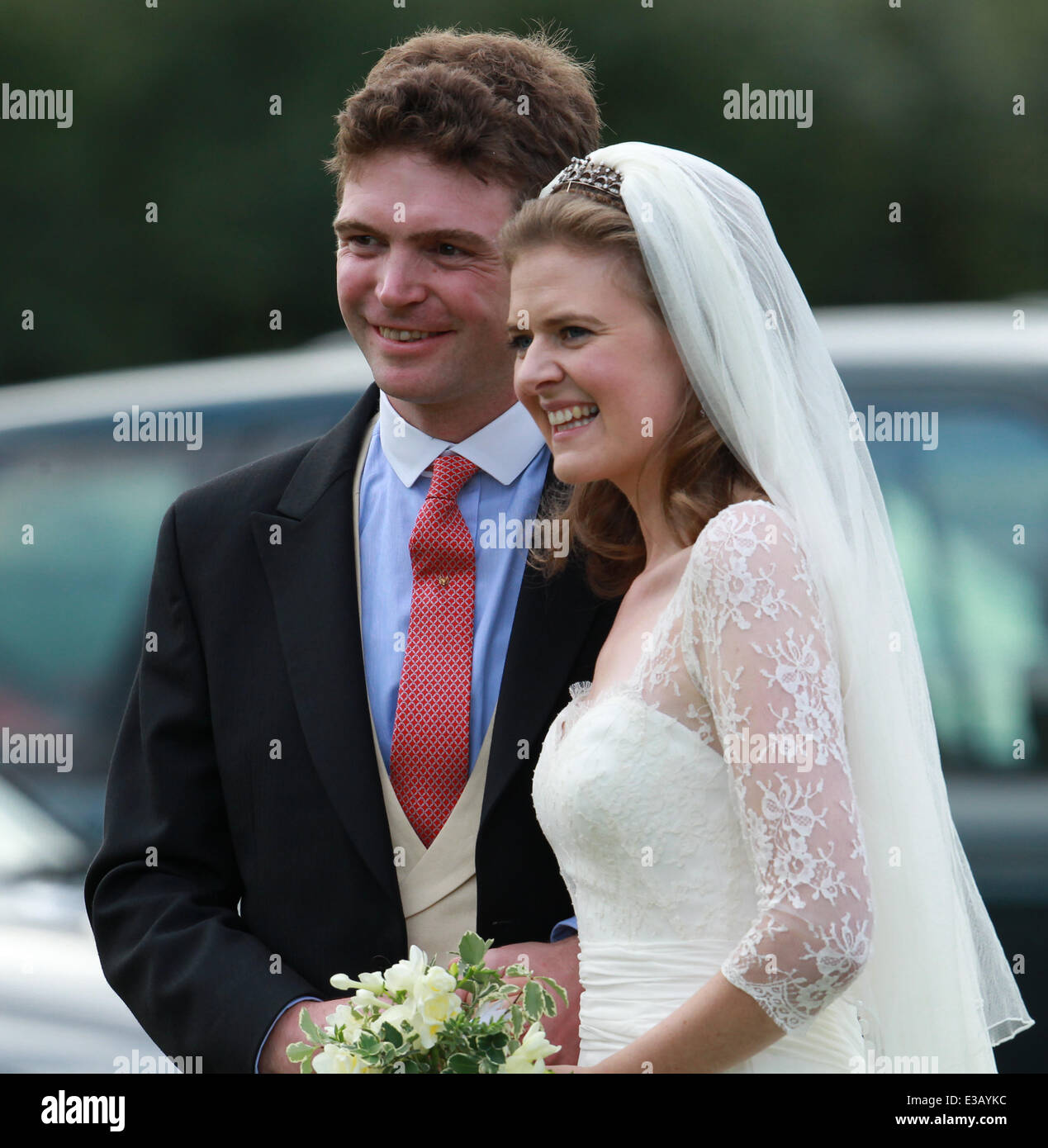 The Duke and Duchess of Cambridge attend the wedding of James Meade and ...