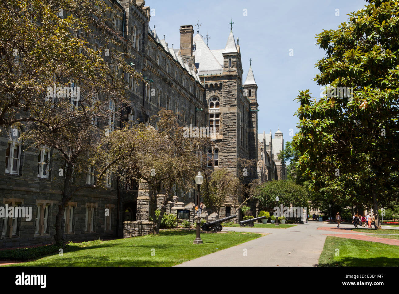 Georgetown University Healy Hall building - Washington, DC USA Stock ...