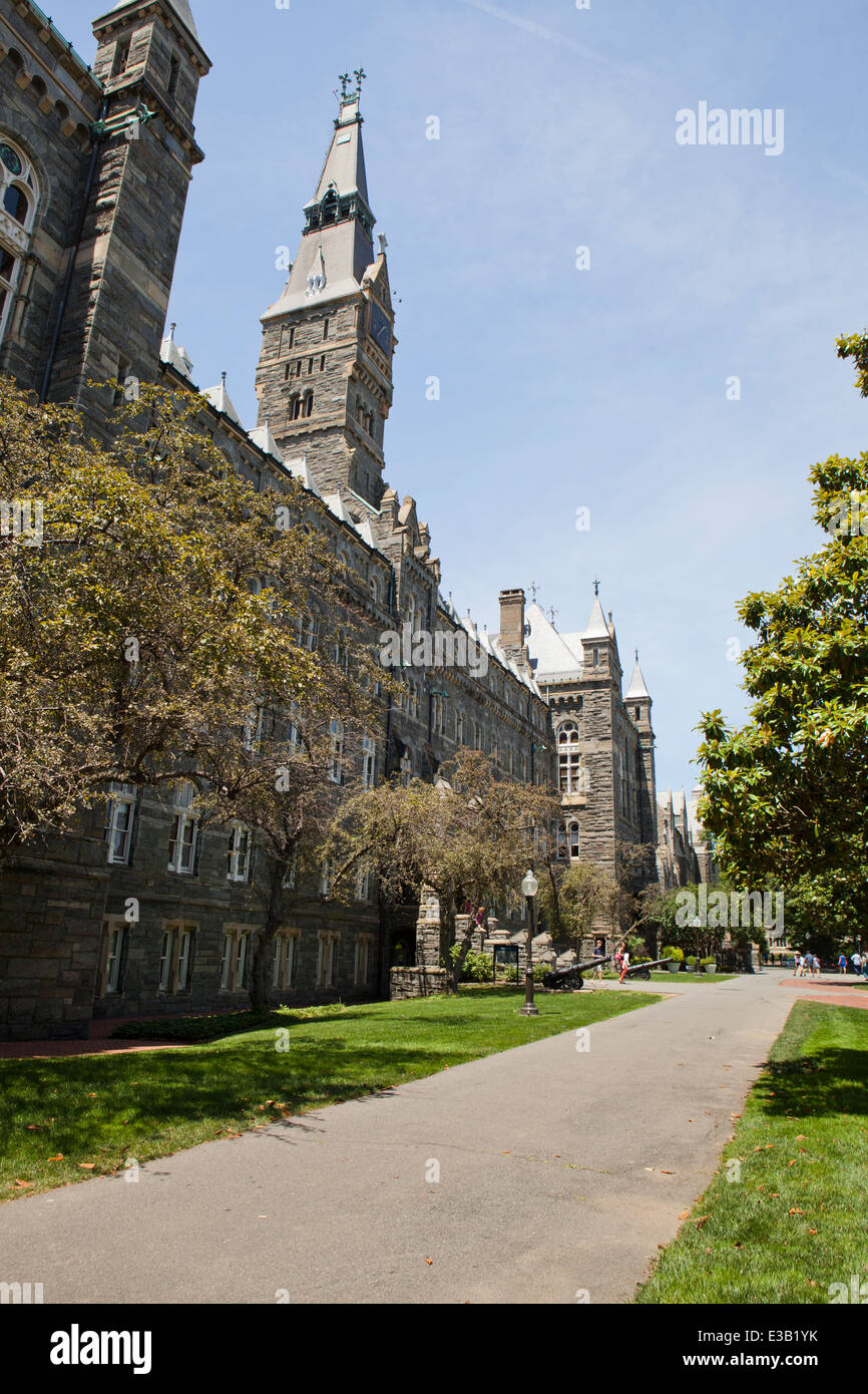 Georgetown University Healy Hall building - Washington, DC USA Stock ...