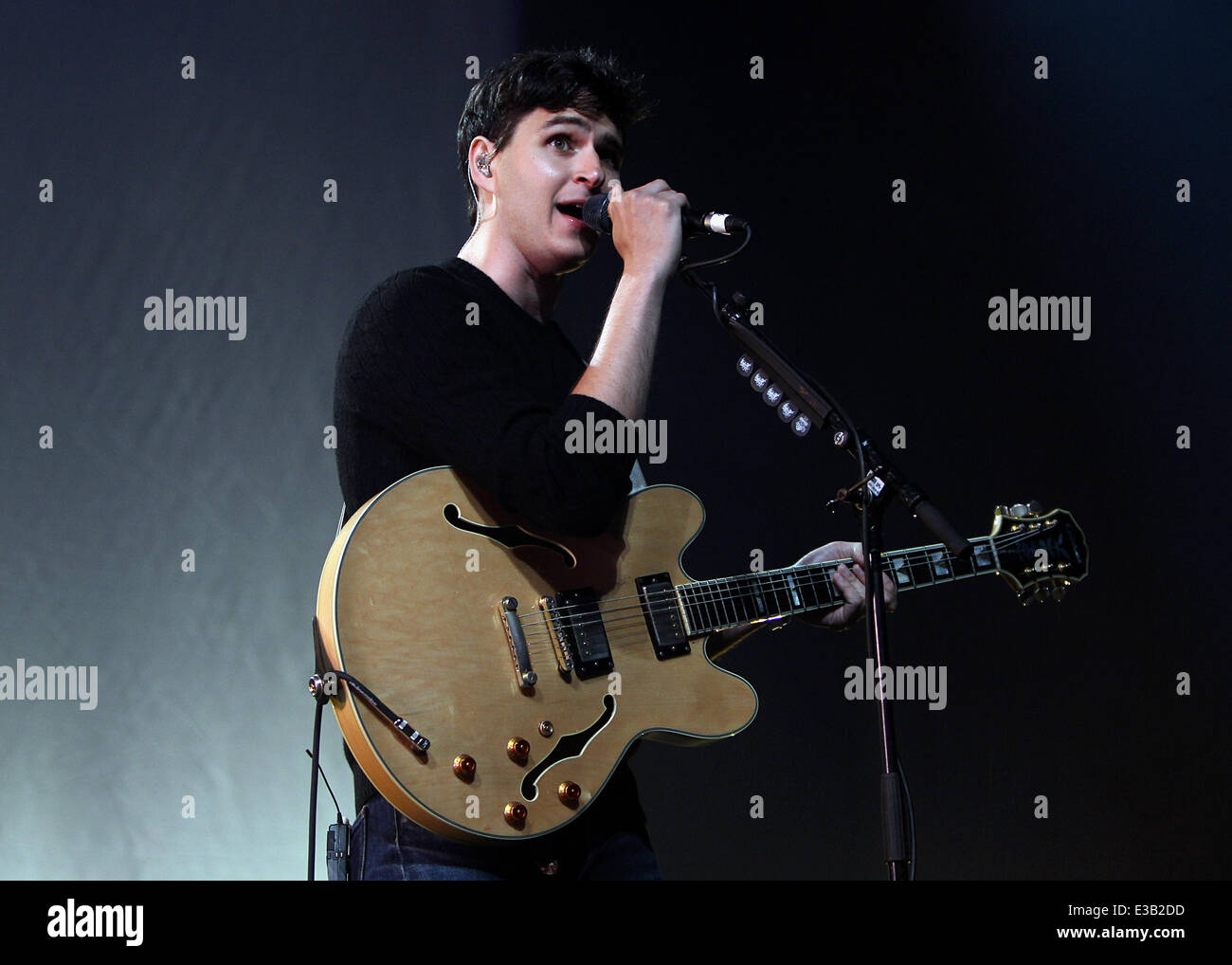 Vampire Weekend performing live on stage at the iTunes Festival at the ...
